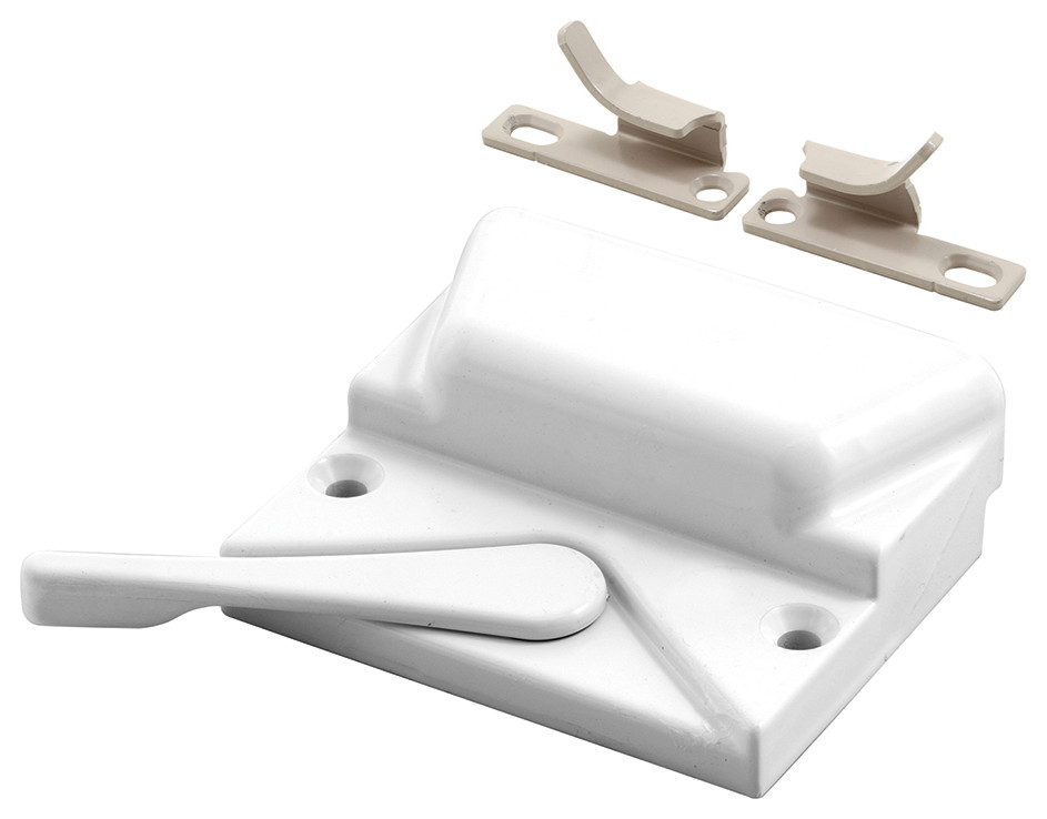 Casement Window Sash Lock, Non-Handed, White, Keeper and Screws ...