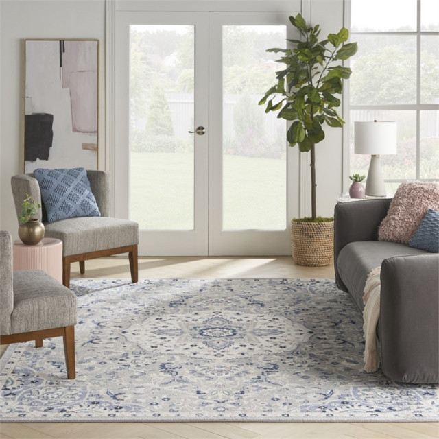 Nourison Passion 8' x 10' Grey/Beige Transitional Indoor Rug ...