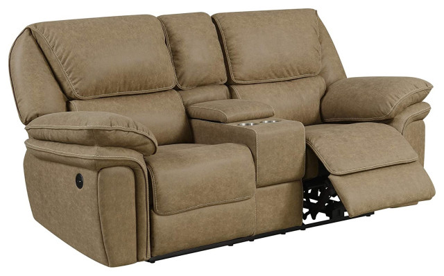 Theater Seating, Extra Padded Seat With Center Console & Cupholders ...