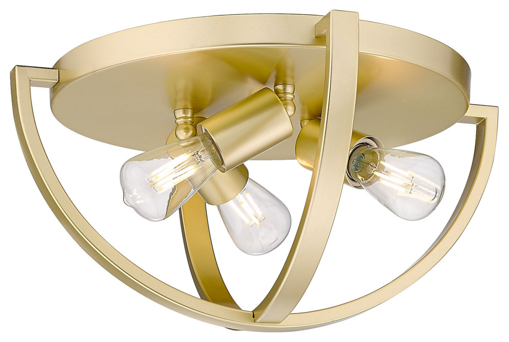 Golden Lighting 3167-FM15 Colson 14"W Flush Mount Ceiling Fixture ...