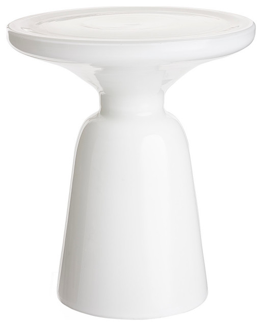 Venezia Side Table, White - Transitional - Side Tables And End Tables ...