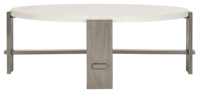 Bernhardt Foundations Cocktail Table, 49"W x 49"D x 17"H - Farmhouse - Coffee Tables - by ...