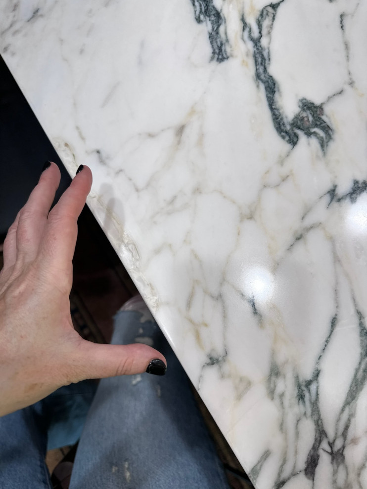 Need help with marble installation - is this damaged?