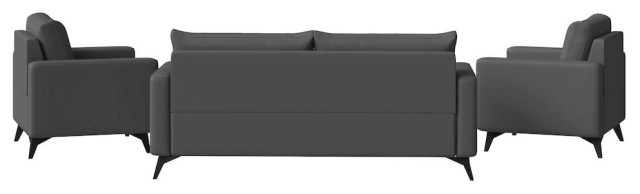 Inno Collection Sofa Set, 2 Single Seaters, and 3 seater In Grey ...