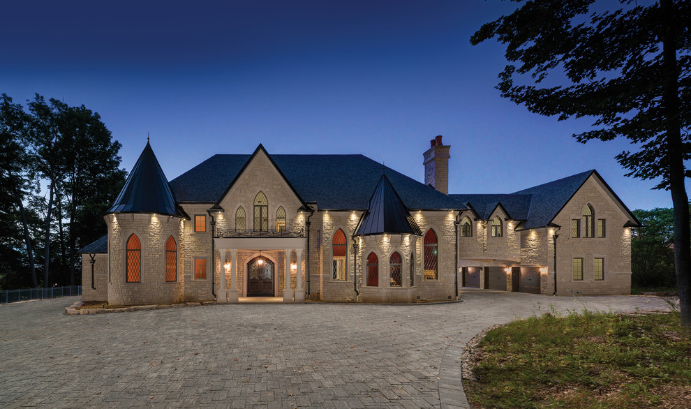 Stone Home featuring Edge Rock "Glacier" - Canada - Victorian ...