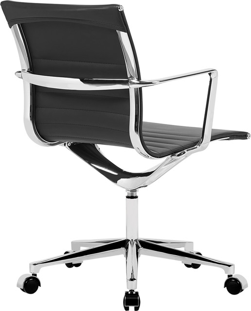 Classics Em Office Chair Mid Back, White, 38.5"H x 25"W x 24"D ...