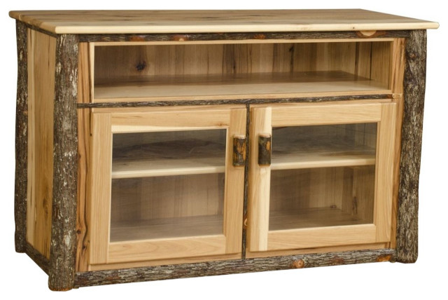 Hickory Log TV Stand - Rustic - Entertainment Centers And Tv Stands ...