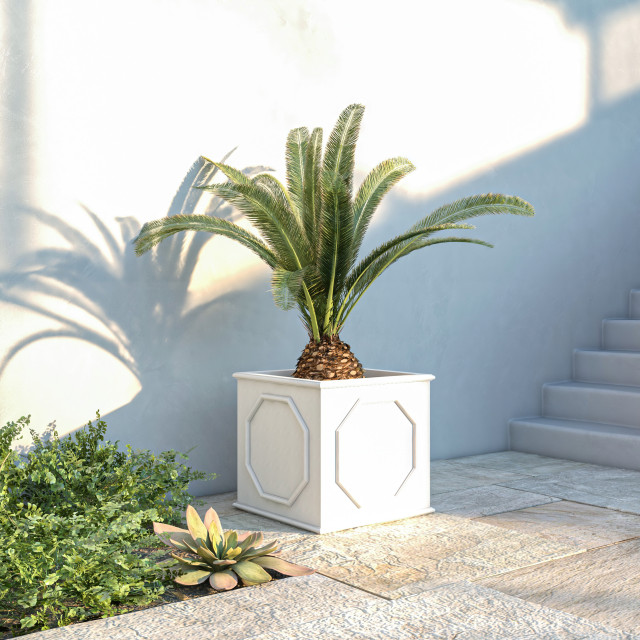 Sprout Square Planter, Fiberstone and MgO Clay, 26" - Contemporary ...