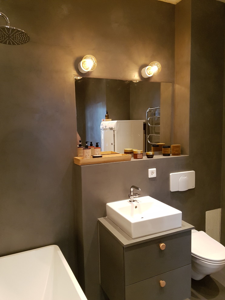 Badrum Hammarby Sjöstad - Modern - Stockholm - by Topcret Sweden | Houzz