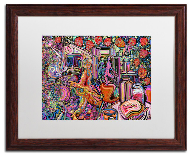 Josh Byer 'Strawberry Jam' Art, 20"x 16" - Contemporary - Prints And Posters - by Trademark ...
