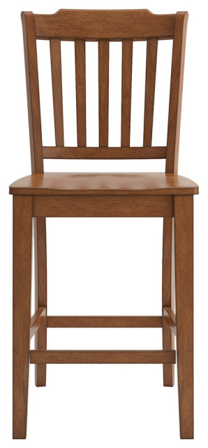 Arbor Hill Slat Back Counter Chair, Set of 2 - Farmhouse - Bar Stools ...