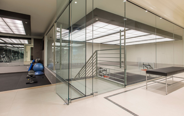 Underground Gym with Artificial skylight - Contemporary - Home Gym - DC ...