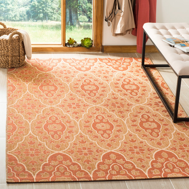 Safavieh Martha Stewart Tulip Medallion Rug, Natural and Beige, 9'x12 ...