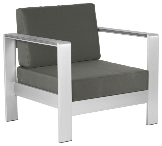 Cosmopolitan Arm Chair Cushion Dark Gray - Contemporary - Outdoor ...