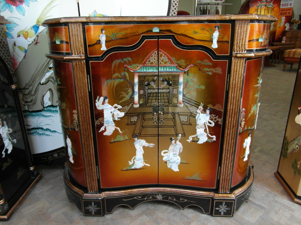 Meubles d'entrée ou TV chinois laqués asiatiques - Asian - Montpellier ...