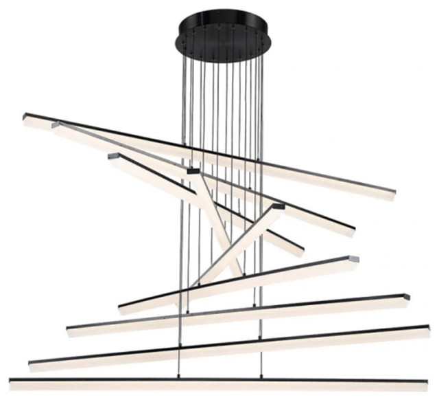 WAC Stack 3000K Pendant Light in Black - Modern - Pendant Lighting - by ...