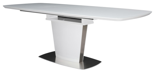 Extension Dining Table, White - Contemporary - Dining Tables - by CII ...