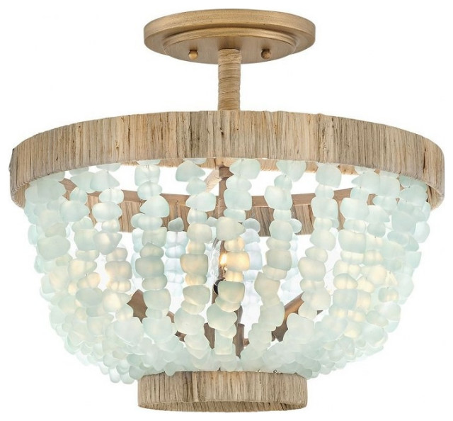 20W 4 LED Medium Semi, Flush Mount, Coastal Style, 14"Hx16" - Beach ...