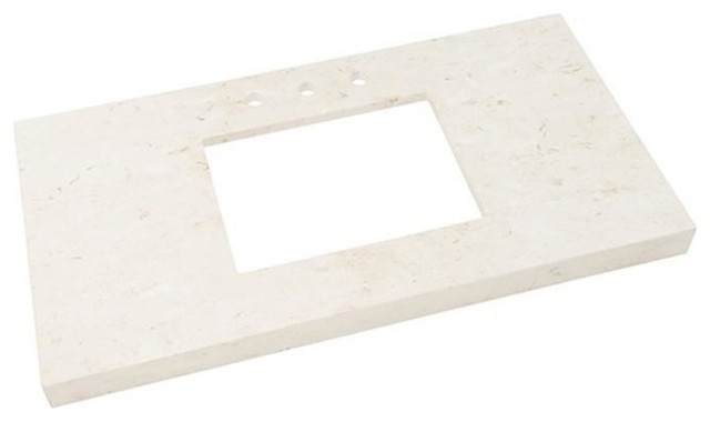 Ronbow 43"x22" Wide Appeal Marble Vanity Top With 8" Spread, Cream ...