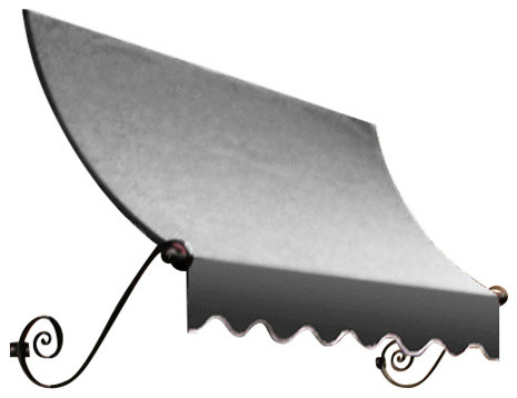 Awntech 5' Charleston Acrylic Fabric Fixed Awning, 24" x 24 ...