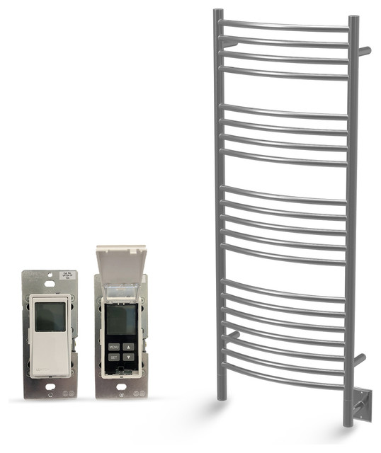 Hardwired Towel Warmer With Programmable Timer, Amba Jeeves D Curved ...