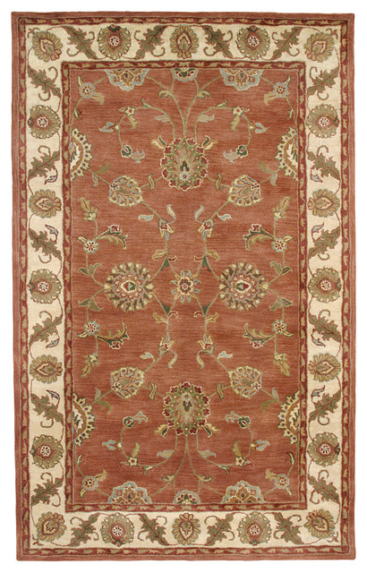 Dynamic, Rugs, Rust/Ivory, Designer, Line, Area Rug - Mediterranean ...