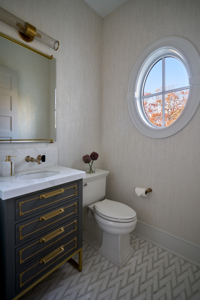 Belmar Beachside Residence - Beach Style - Powder Room - New York - by ...