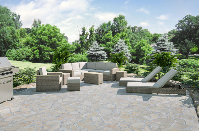 Boca Raton Outdoor Side Table By Homestyles - Tropical - Outdoor Side ...