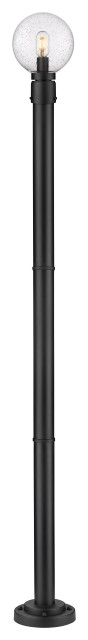 Laurent 1 Light Outdoor Post Mounted Fixture Lighting, Black ...