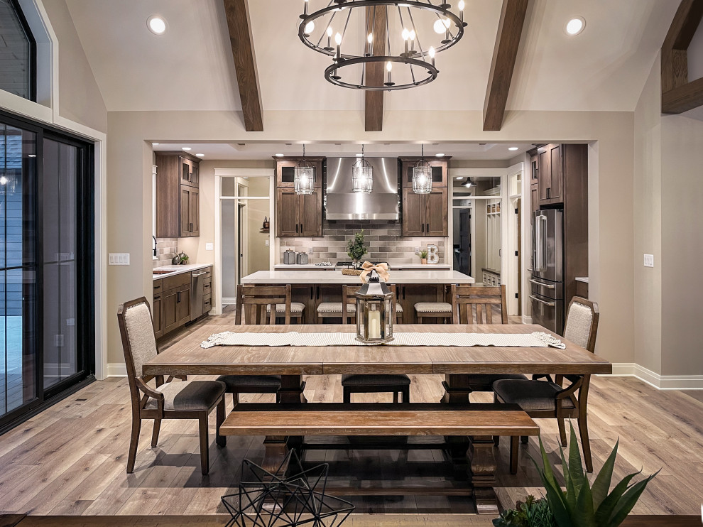 Modern Farmhouse Custom Home - Campagne - Salle à Manger - Milwaukee ...