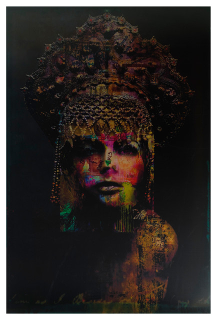Woman with Indian Headdress Artwork | Andrew Martin Look For You ...