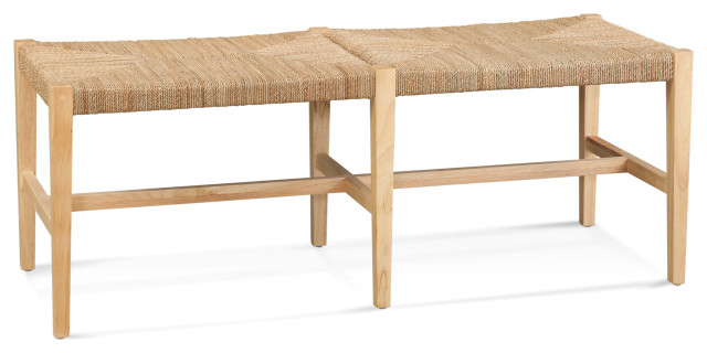 Palag Bench - Natural Seagrass - Beach Style - Accent And Storage ...