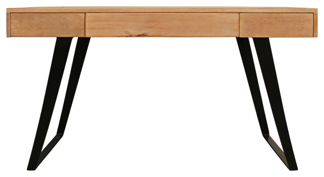 2-Piece Office Set With Sloane 3-Drawer Desk and Phelps Natural ...