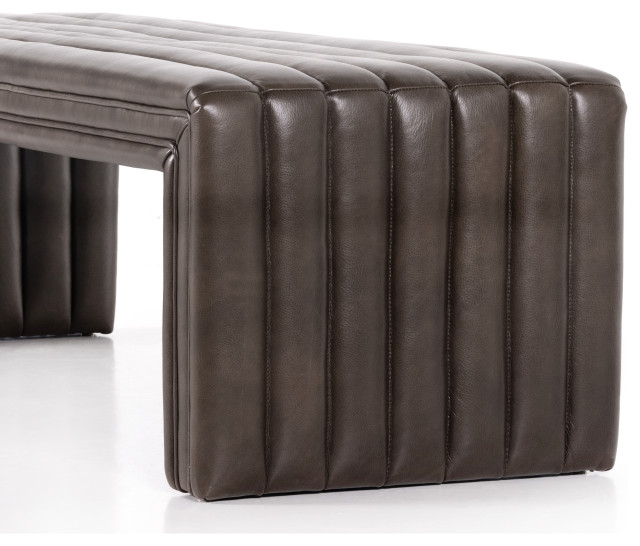 Augustine Bench, Deacon Wolf - Contemporary - Upholstered Benches - by ...