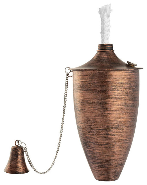 Large Elegant Tiki Style Torch With Pole and Snuffer - Transitional ...