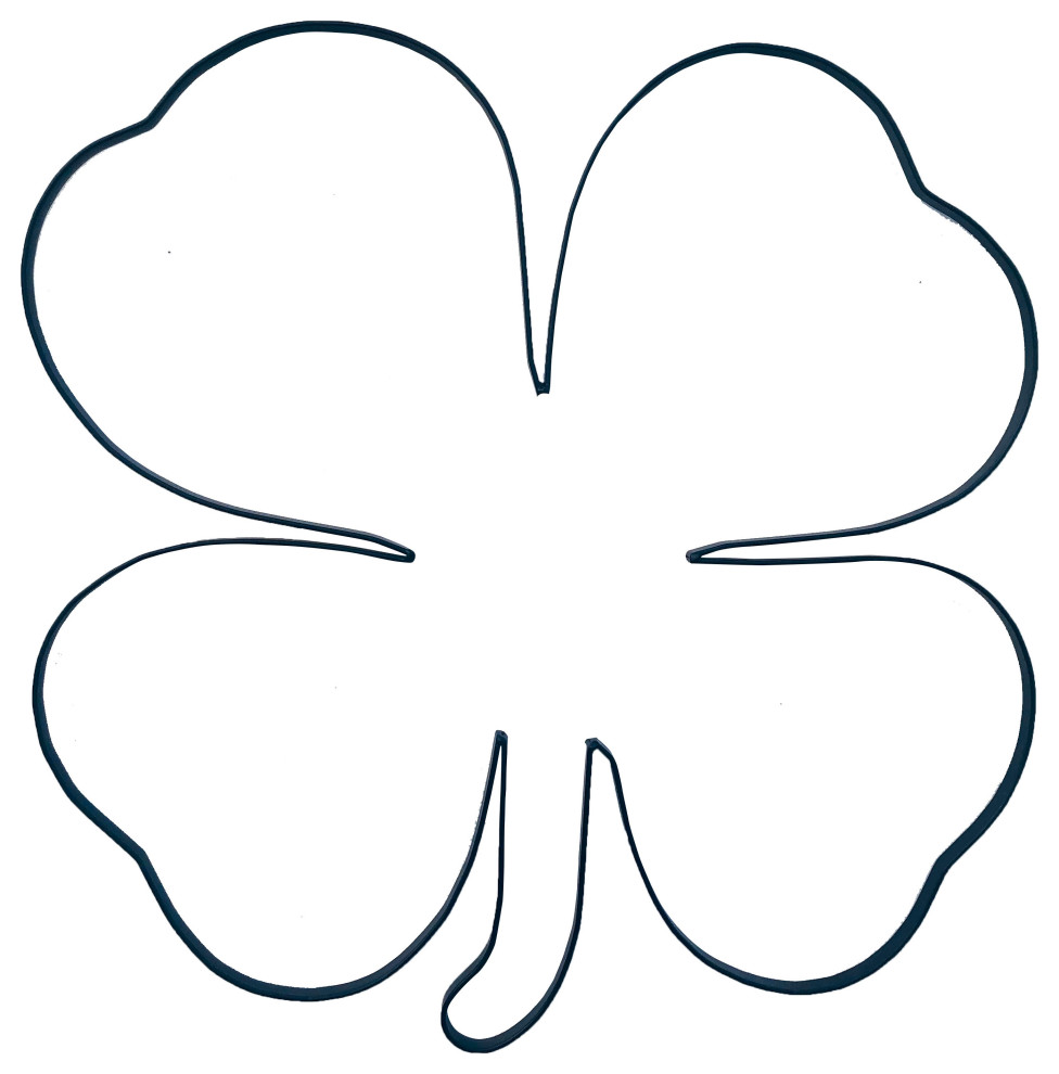 Metal Clover Leaf Wall Decor and Sculpture - Contemporary - Outdoor ...