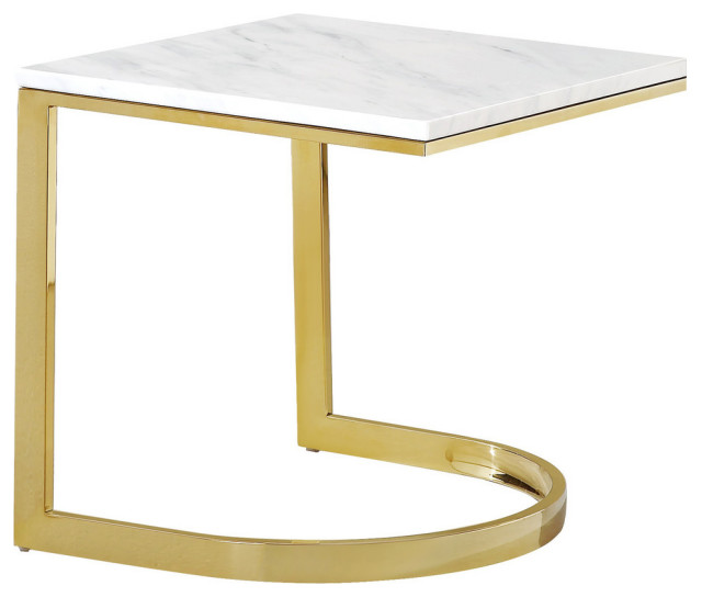 London Gold End Table - Contemporary - Side Tables And End Tables - by ...