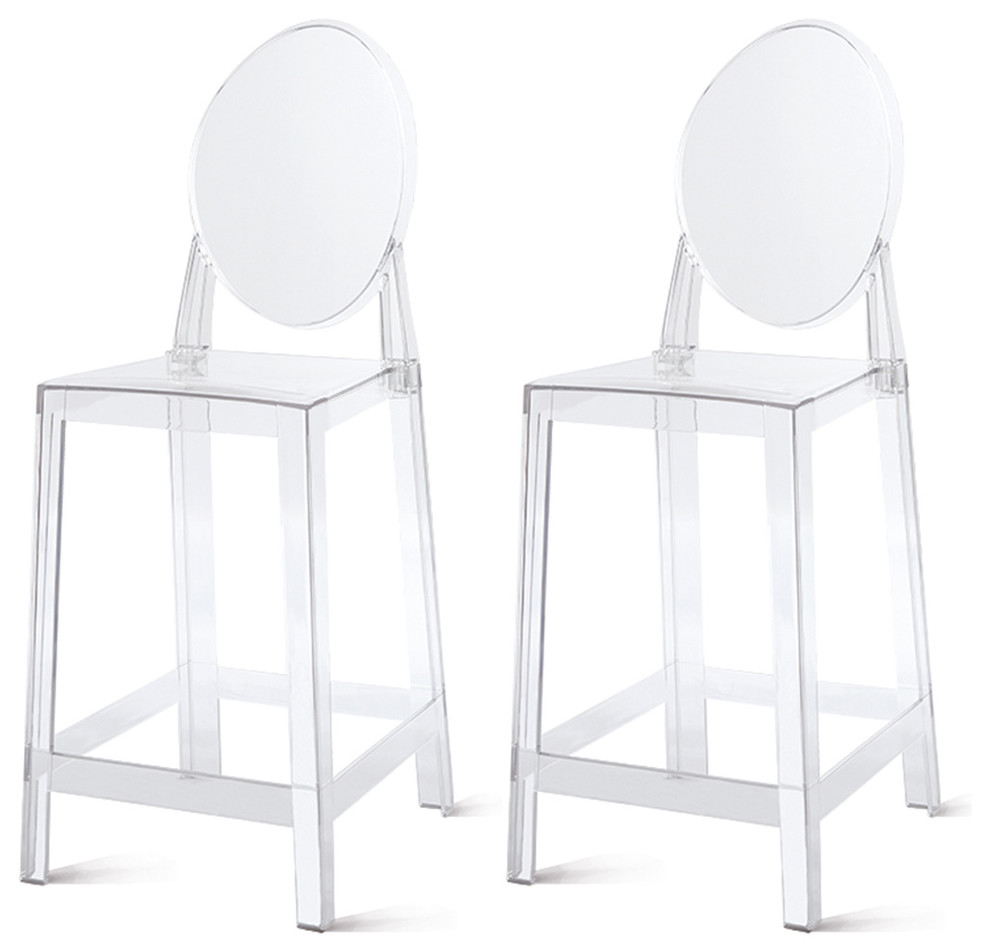 Designer Counter Height Stool With Solid High Back Side Chair Footrest ...