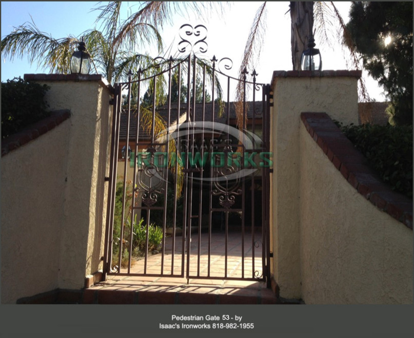 Custom Iron Pedestrian Gate Design, Fabrication and Installation since ...