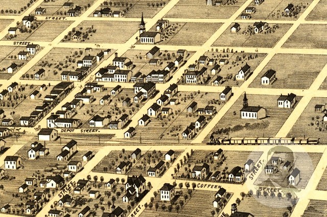 Old Map of Homer Illinois 1869, Vintage Map Art Print, 24"x36 ...