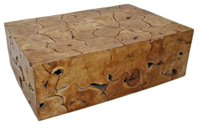 Salvaged Teak Root Block Coffee Table - Rustic - Coffee Tables - by ...