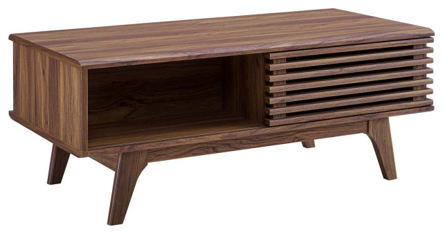 Render Coffee Table, Walnut - Midcentury - Coffee Tables - by Mid Mod ...