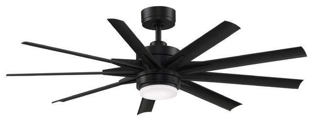 Odyn Ceiling Fan, Black, 56" - Transitional - Ceiling Fans - by Premium ...