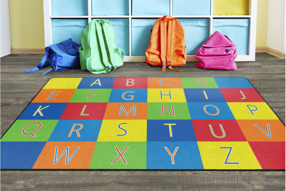 Flagship Carpets VA404-32A 6'X8'4" Alphabet Seating Educational Rug ...