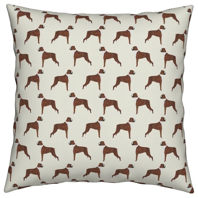 Dogs Dog Boxer Boxer Dog Cute Dog Boxer Fabric Throw Pillow ...