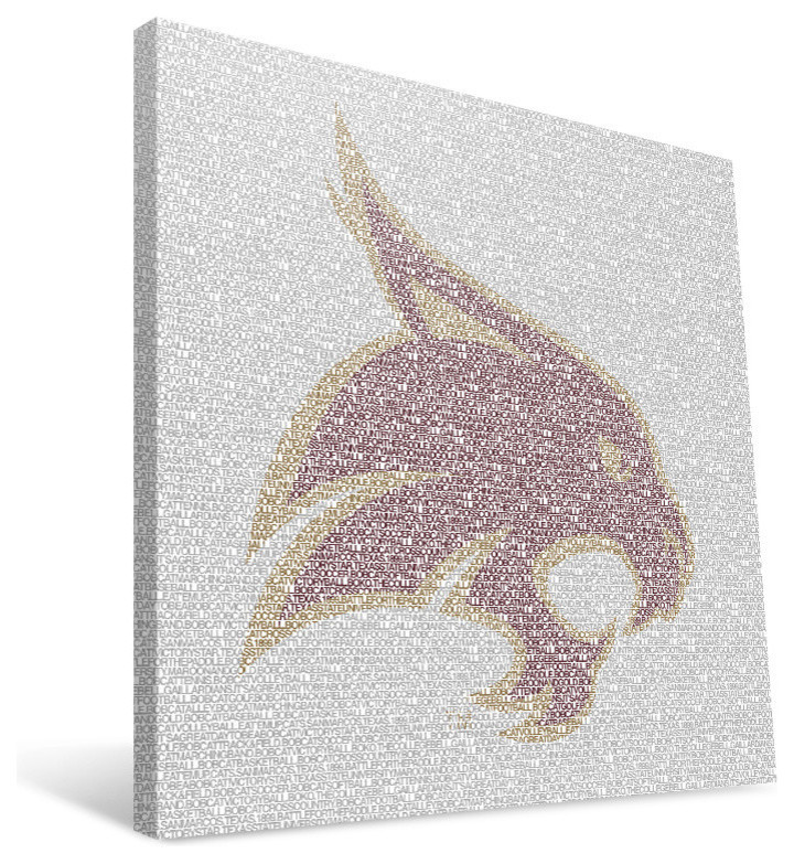 Texas State University Bobcats Typo Canvas Print - Contemporary ...