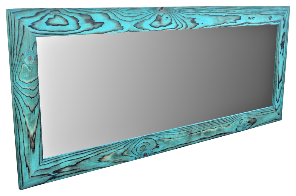 Wall Mirror, Turquoise Butterfly - Farmhouse - Wall Mirrors - by ...