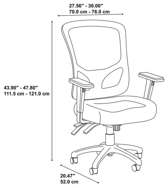 BBF Series A High Back Contemporary Fabric Executive Office Chair in ...