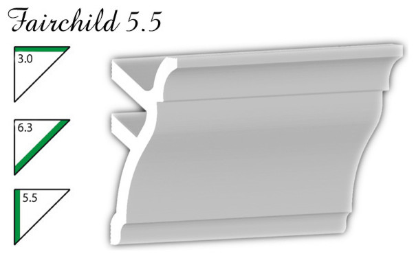 Creative Crown | 40' of 5.5" Style 6 Foam Crown Molding With Precut ...