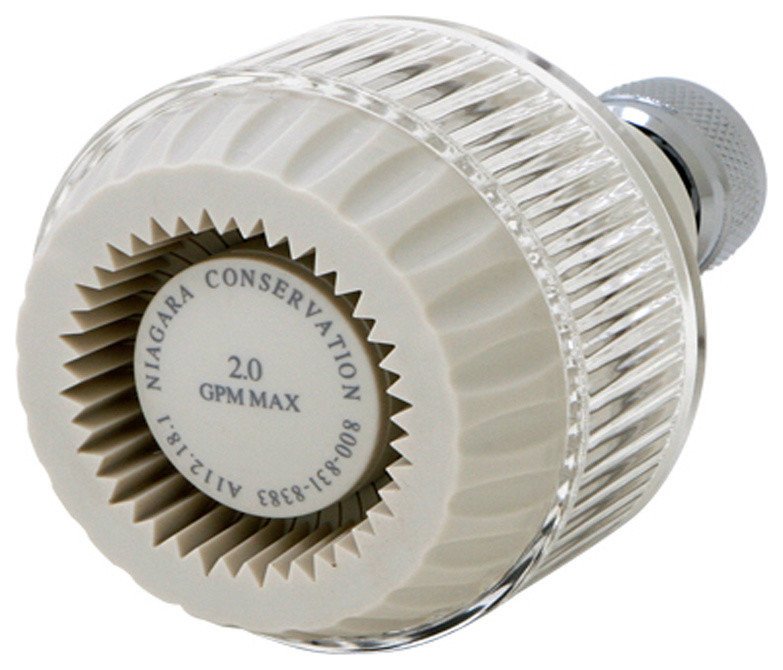 Niagara Showerhead, 2.0 GPM, N2820 - Contemporary - Showerheads And ...